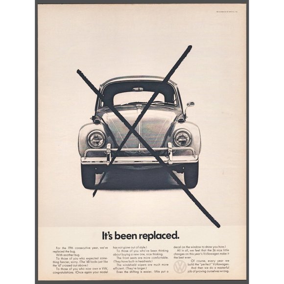 Volkswagen | Art | 968 Volkswagen Beetle Vw Bug Vintage Print Ad Its ...